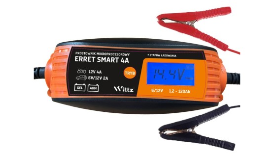 Prostownik mikroprocesorowy ERRET Smart 4A 6V/12V 4A (orange) - SterMat